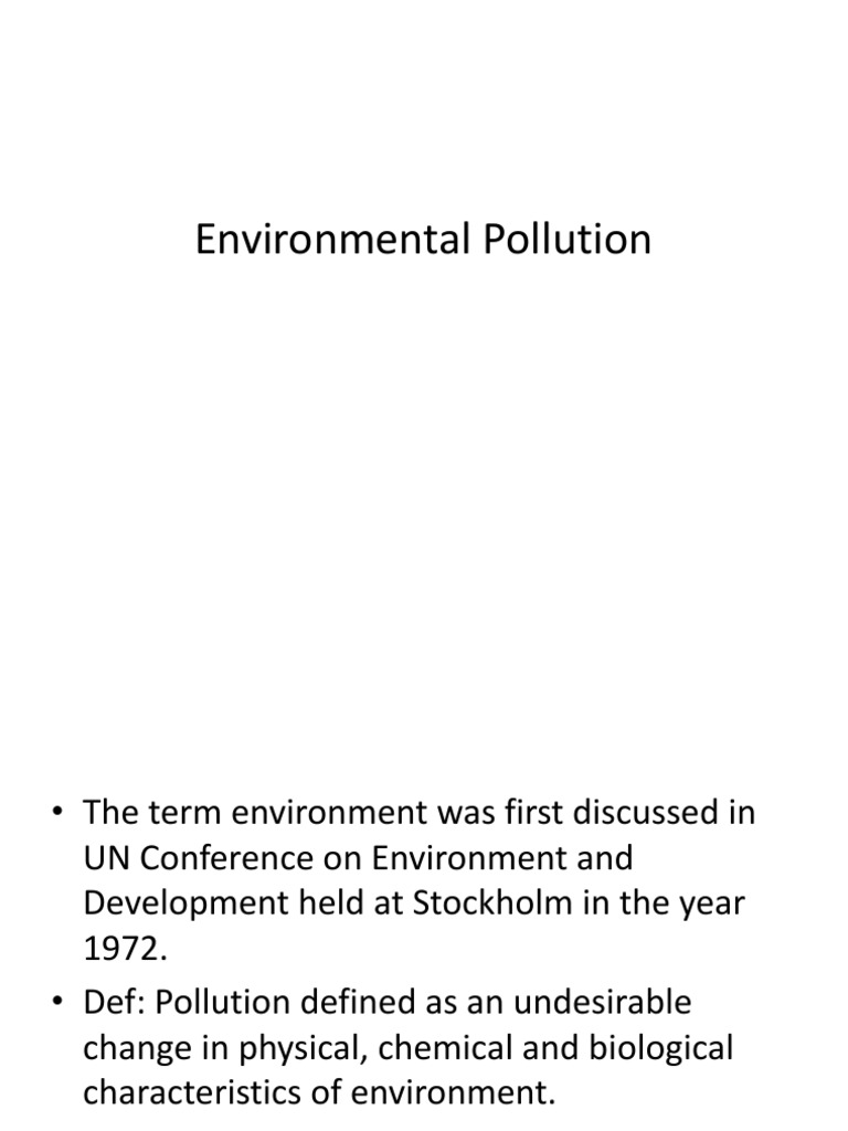 Environmental Pollution | PDF | Smoke | Air Pollution