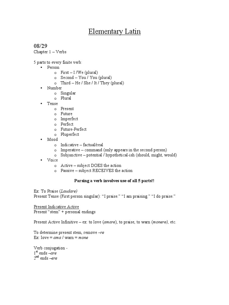 Notes From Wheelock's Latin | PDF | Grammatical Number | Grammatical Gender