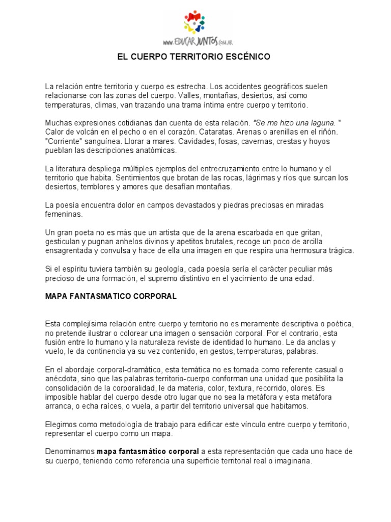 Mapa Corporal | PDF | Perspectiva (Gráfica) | Science