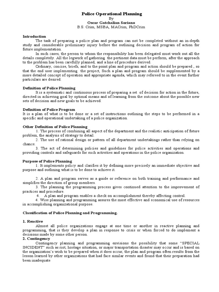 Police Operational Planning | Search And Seizure | Search Warrant