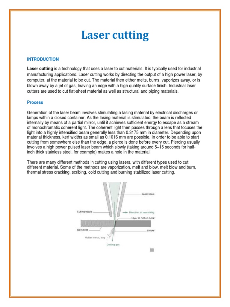 Laser Cutting | PDF | Laser | Optics