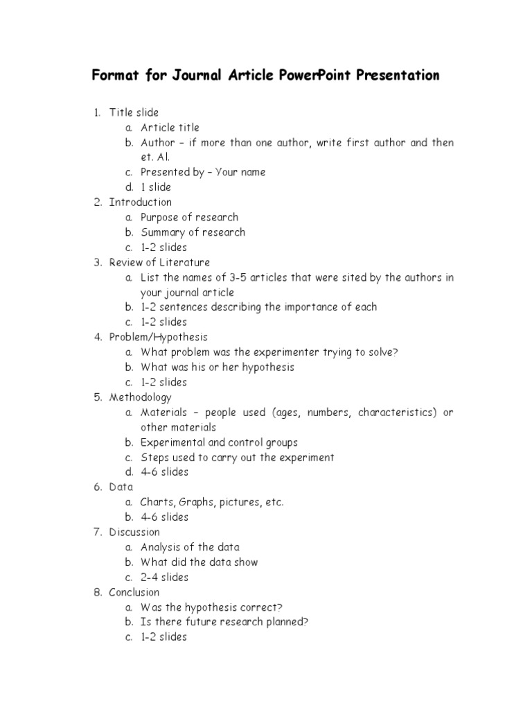 Journal Article Powerpoint PDF | PDF | Teaching Methods & Materials ...