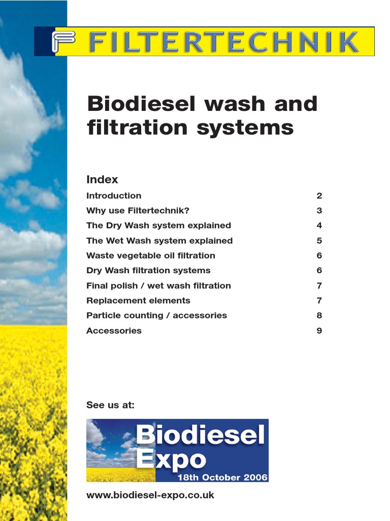 Biodiesel Filtration Options | PDF | Filtration | Biodiesel