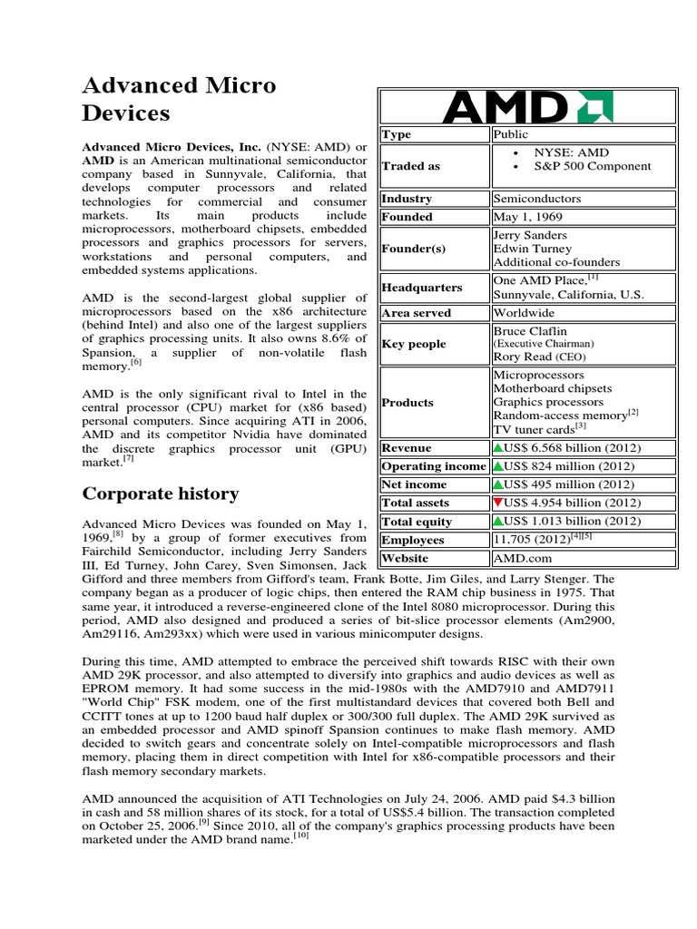 Amd | PDF | Advanced Micro Devices | Graphics Processing Unit