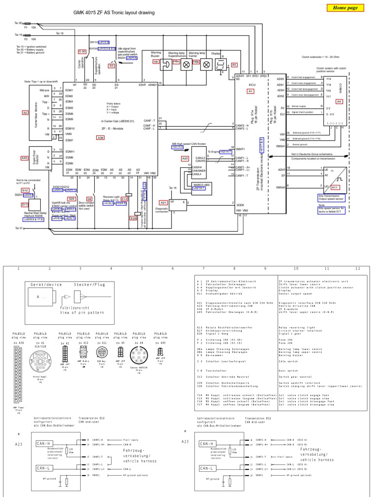 ZF As Tronic Schematic E | PDF | Clutch | Automotive Technologies
