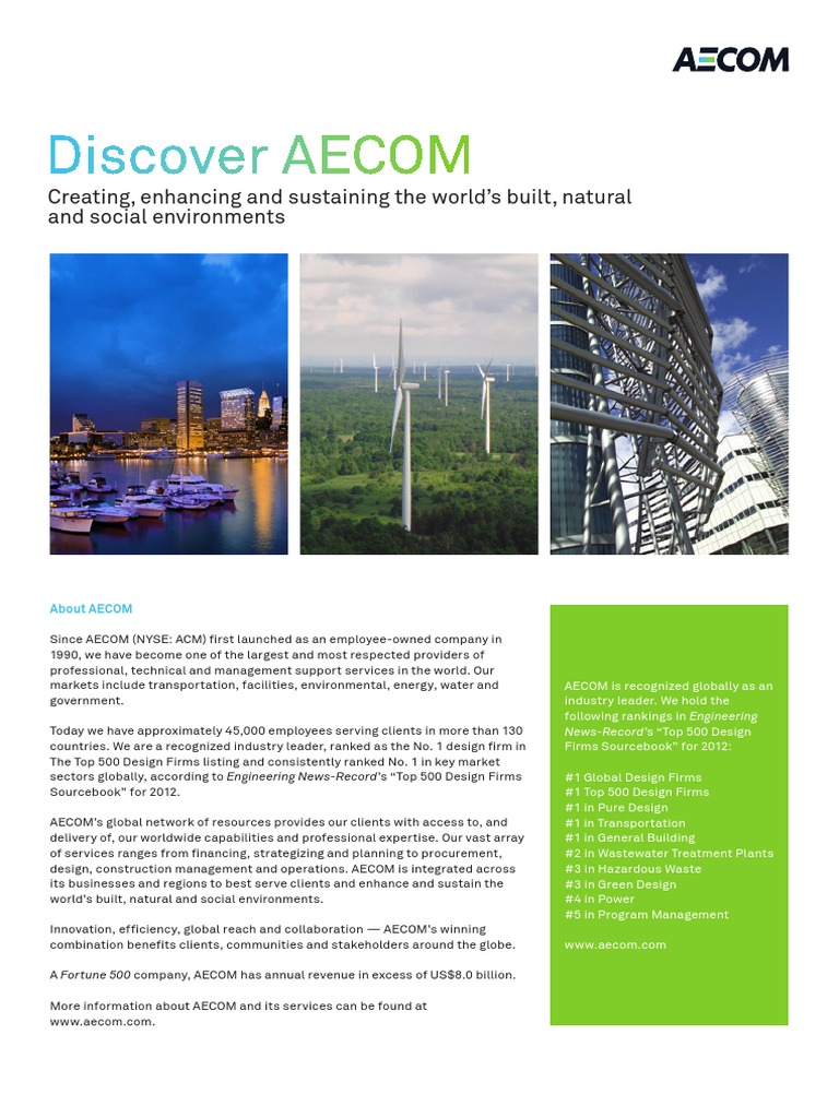 AECOM OverviewSheet A4 v16LoRes | Download Free PDF | Sustainability ...