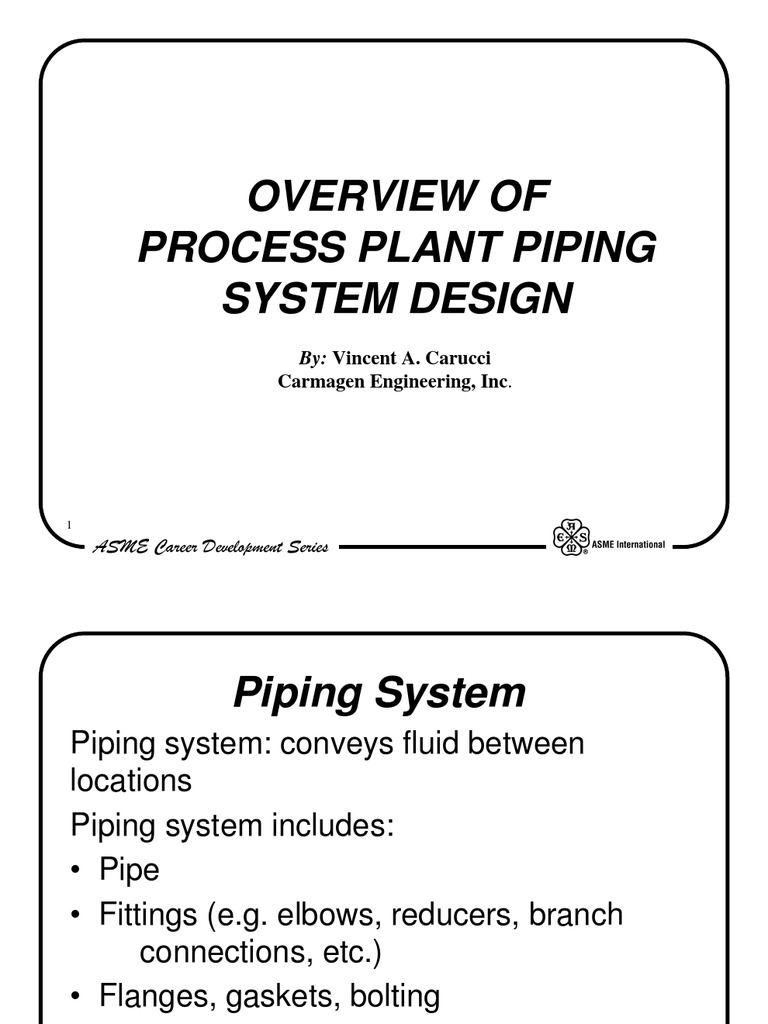 Process Plant Piping Overview | PDF | Pipe (Fluid Conveyance) | Valve