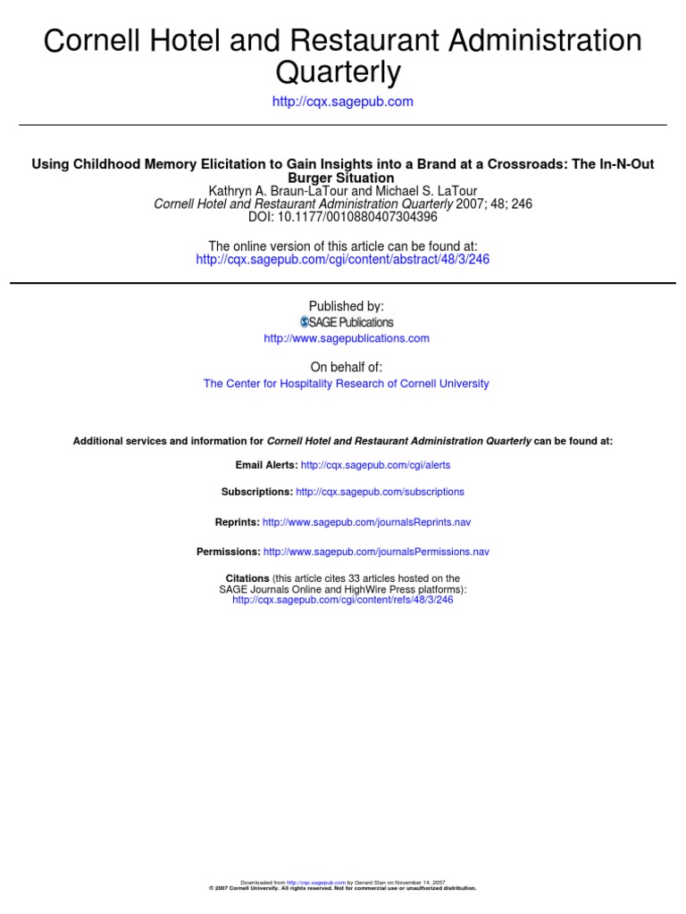 Brand and Childhood Memory | PDF | Brand | Memory