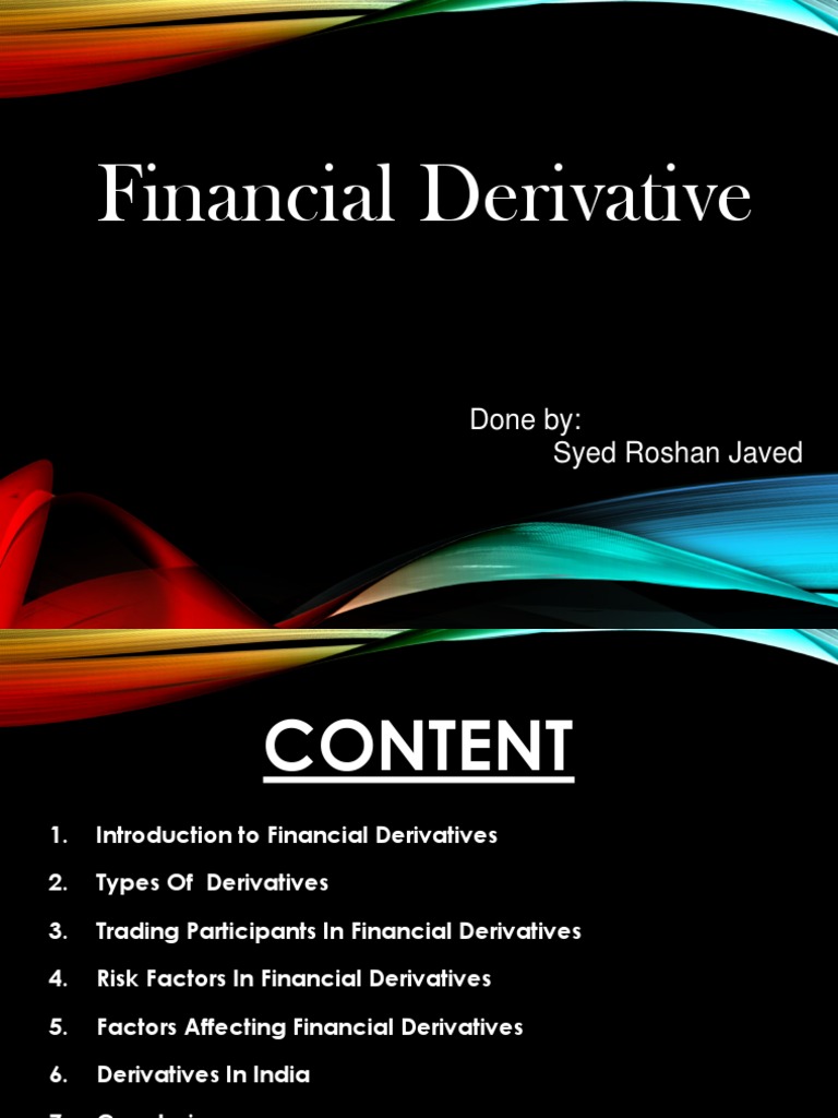 Financial Derivatives | PDF | Derivative (Finance) | Futures Contract