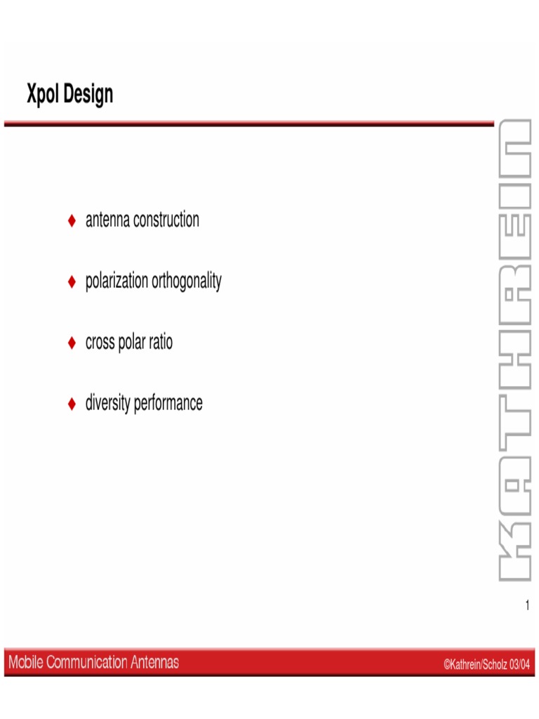 X Pol Design | PDF | Antenna (Radio) | Polarization (Waves)