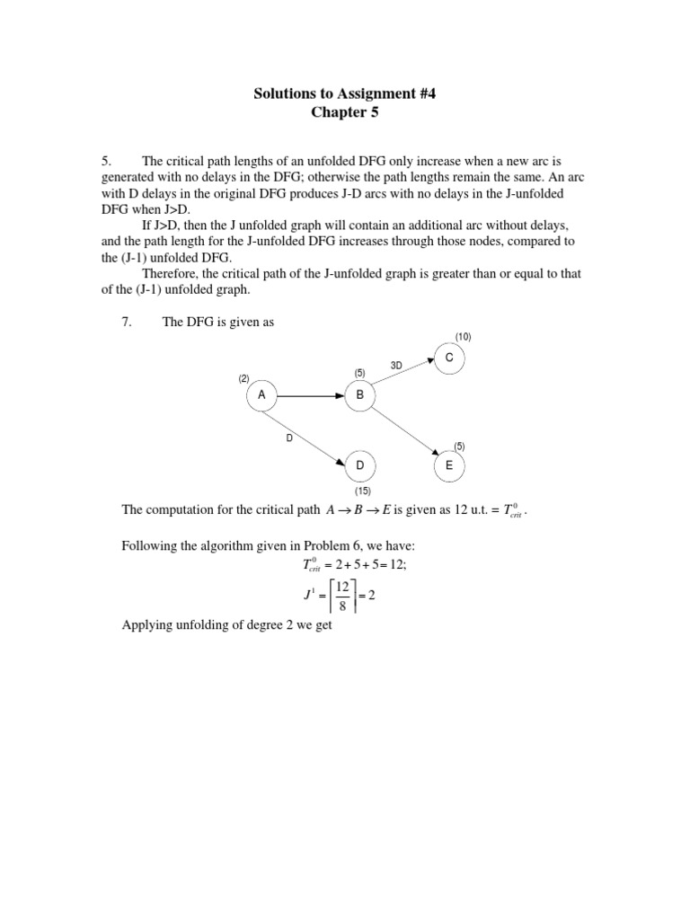 DSPA Solution Manual Chap 5 - KK Parhi | Download Free PDF | Combinatorics | Computer Programming