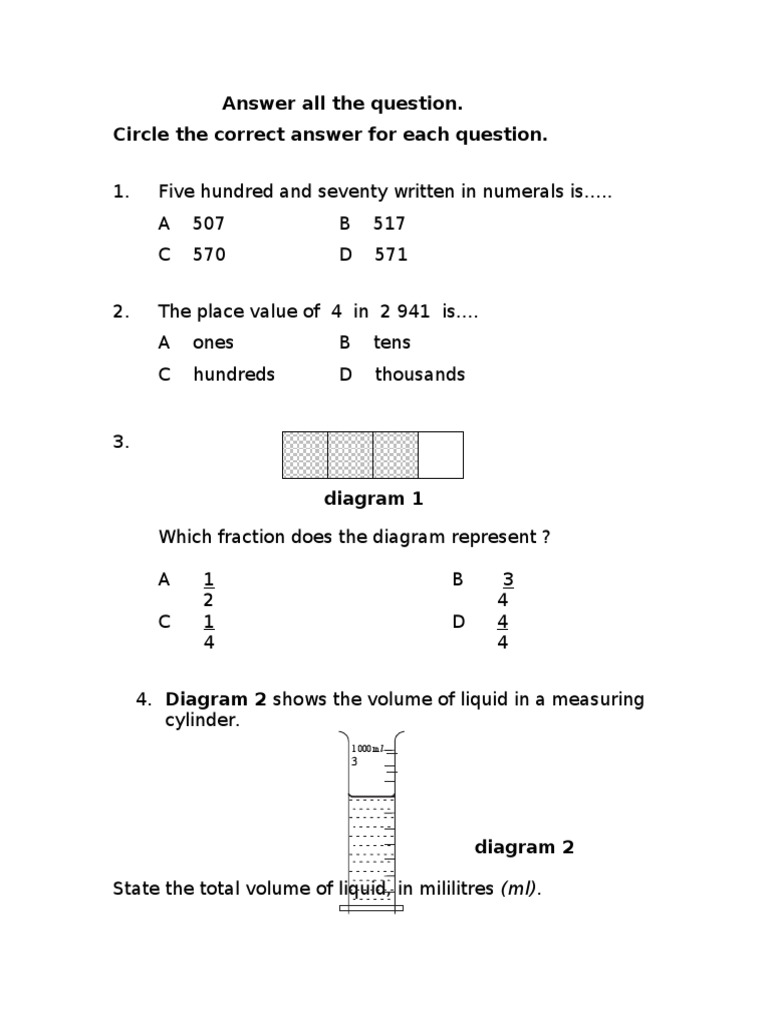 Year 3 Maths Answer Key | PDF | Art