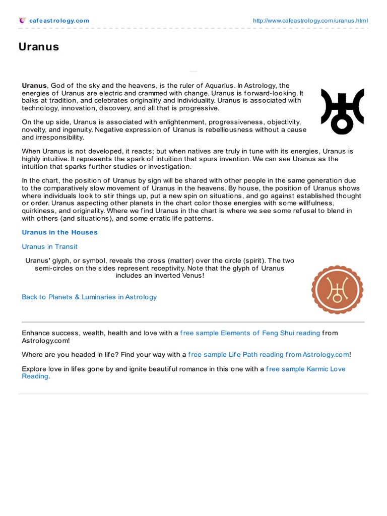 Uranus | PDF | Self-Improvement | Religion & Spirituality