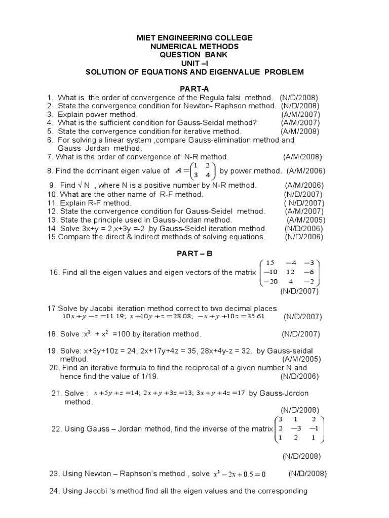 Numerical Methods | Download Free PDF | Interpolation | Numerical Analysis