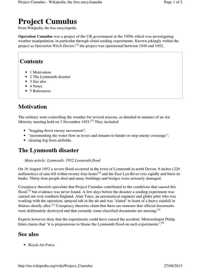 Project Cumulus | PDF | Physical Geography | Weather