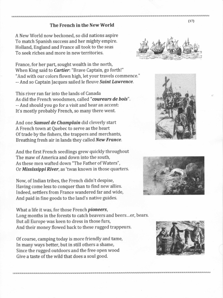 French in The New World | PDF | Fur Trade | New France