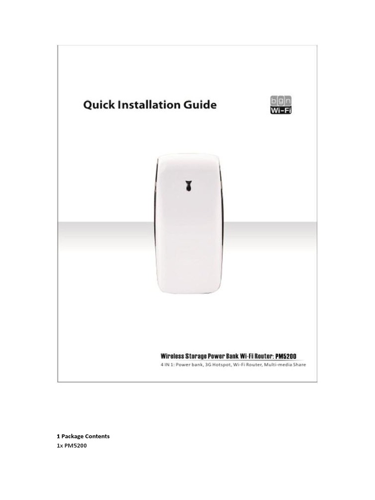 PM5200 Router Setup Guide | PDF | Wi Fi | Local Area Network