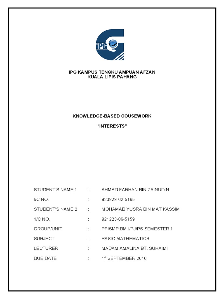 Ipg Kampus Tengku Ampuan Afzan Kuala Lipis Pahang | PDF