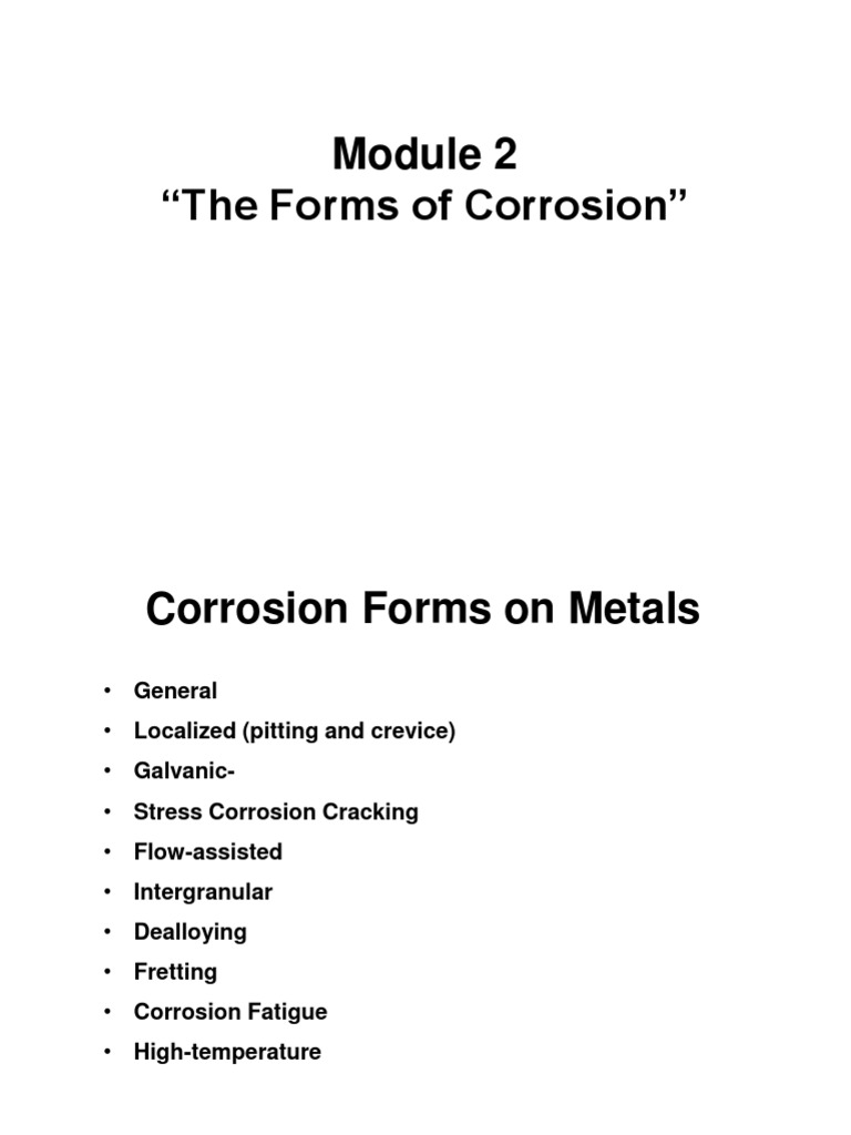 The Forms of Corrosion-Part2 | PDF | Corrosion | Stainless Steel