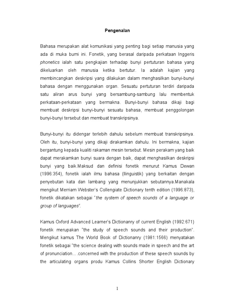 Fonetik Dan Fonologi | PDF | Seni & Disiplin Bahasa