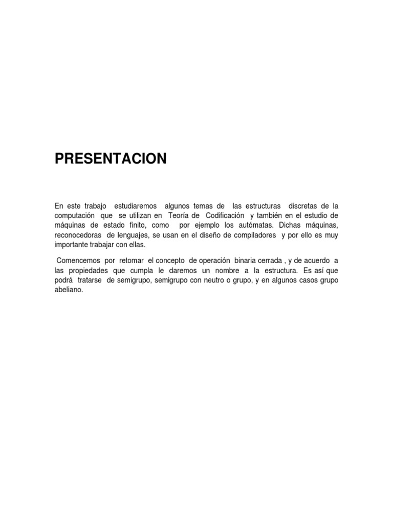 Estructuras Discretas | PDF | Grupo (Matemáticas) | Función (Matemáticas)