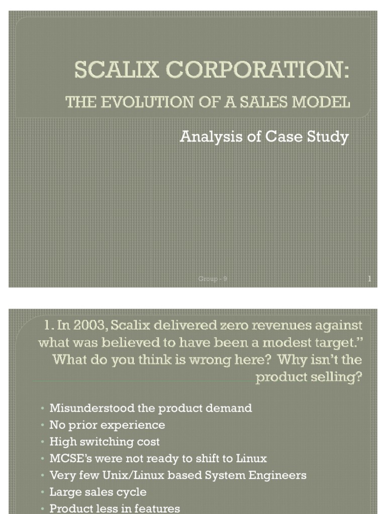 Scalix Corporation | PDF | Sales | Credibility
