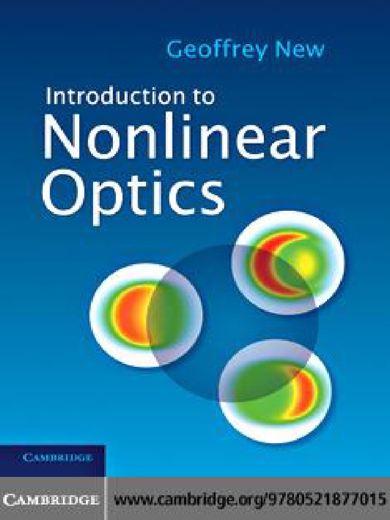 Introduction To Nonlinear Optics | PDF | Nonlinear Optics | Optics