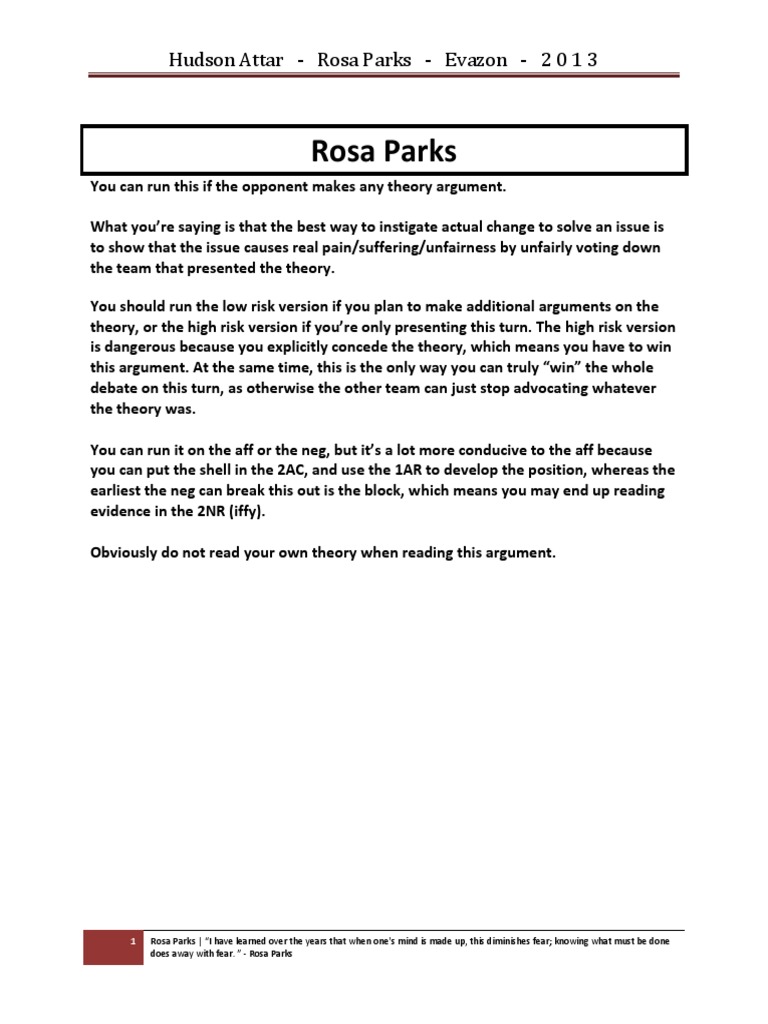 Rosa Parks | PDF