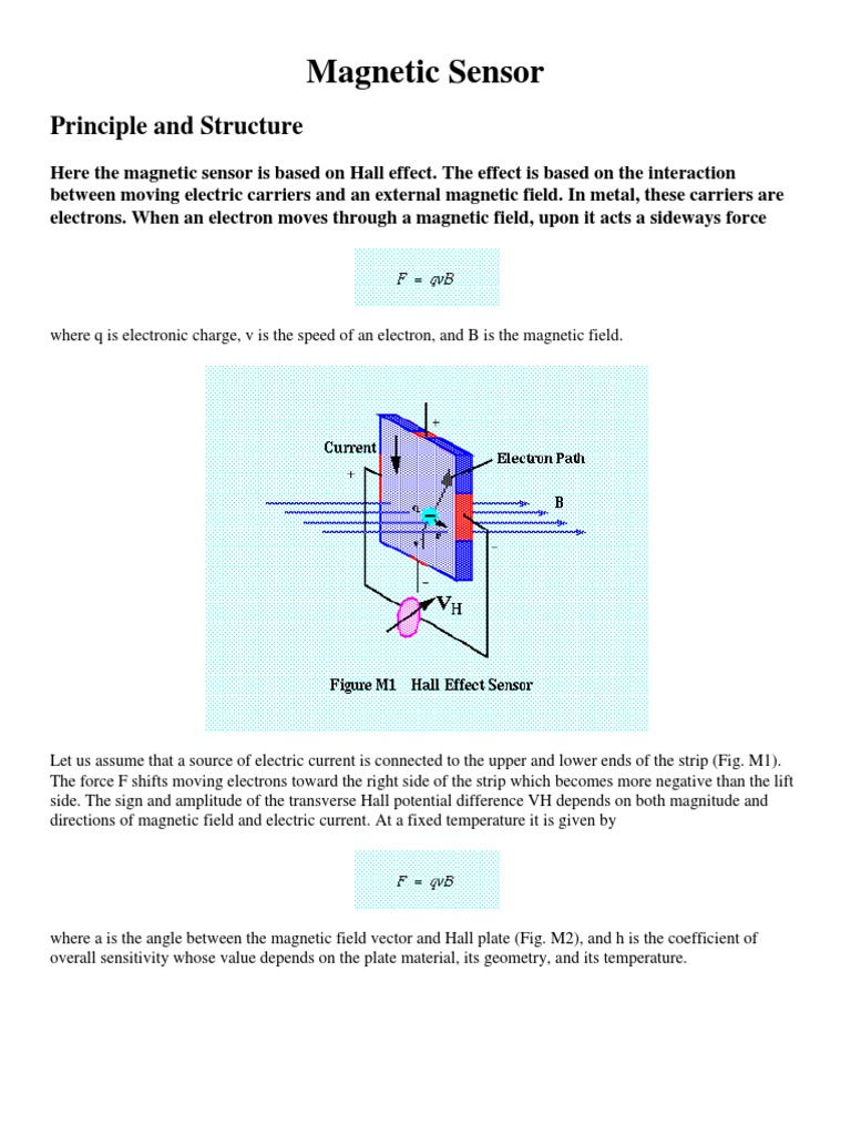 Magnetic Sensor | PDF | Magnetic Field | Bipolar Junction Transistor