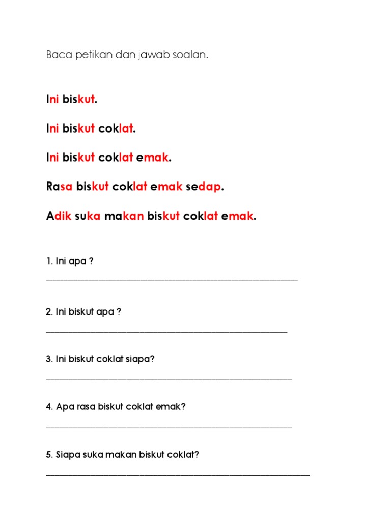 Baca Petikan Dan Jawab Soalan | PDF | Gaya Hidup