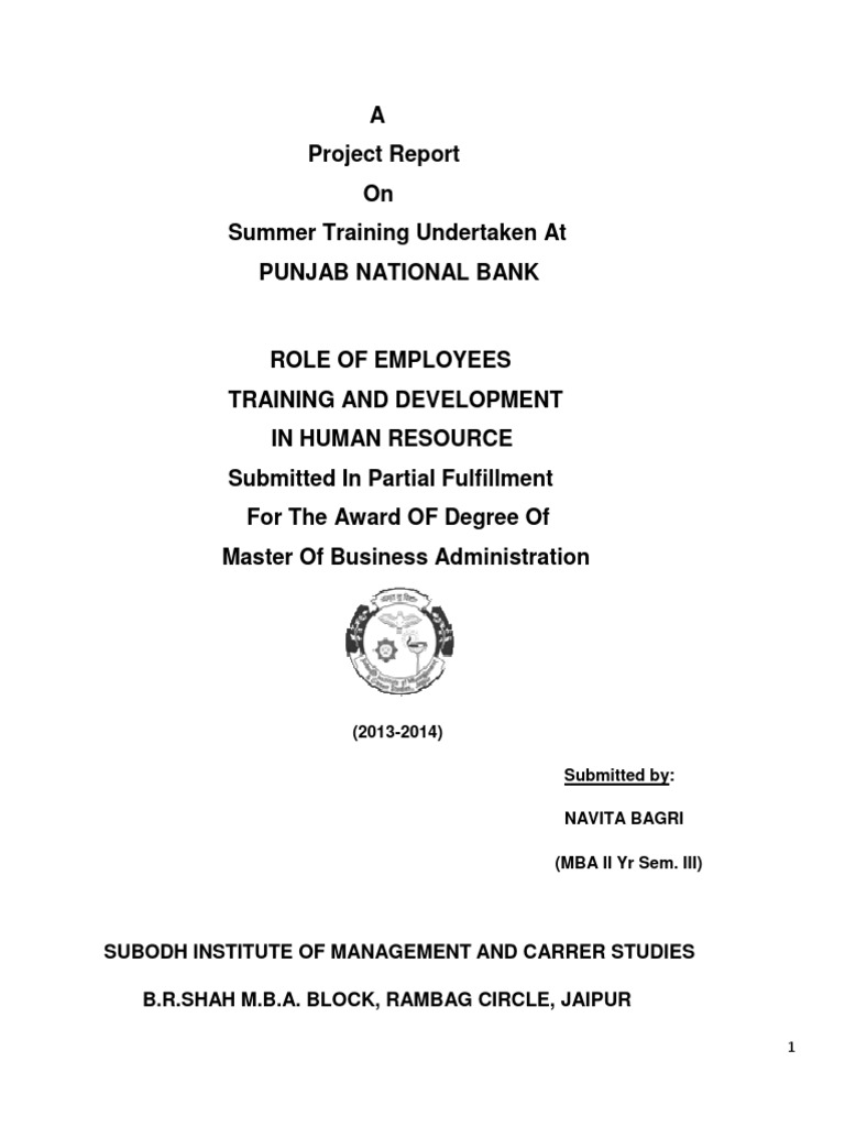 PNB Training and Development Insights | PDF | Business | Economies