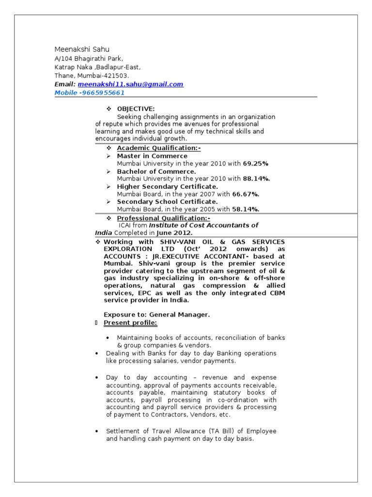 CV Meenakshi | PDF | Mumbai | Accounting