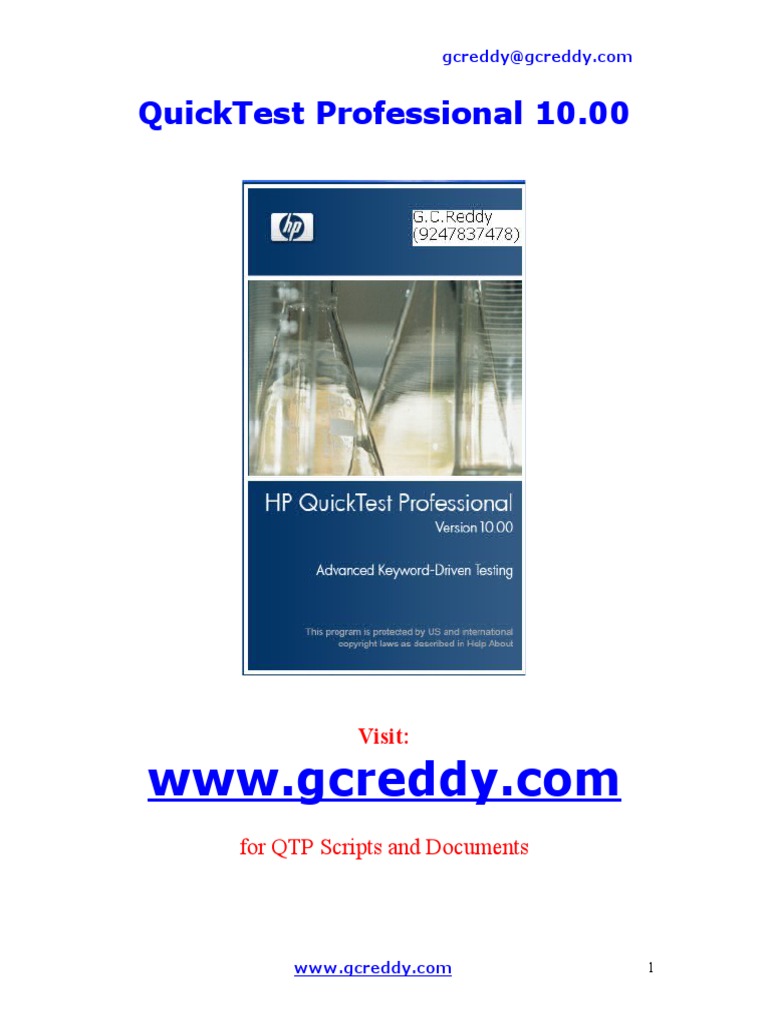 GCR - QTP Excellent QTP Material. | PDF | Databases | Information Technology Management