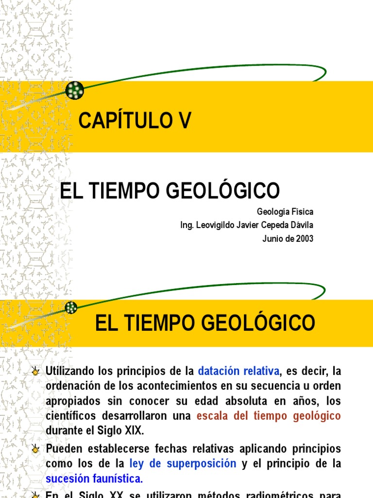 Edad Absoluta Y Relativa Del Tiempo Geologico - Marcus Reid