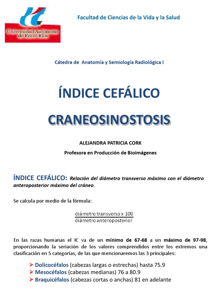 Índice Cefálico y Craneosinostosis | PDF | Pediatría | Desorden congenito