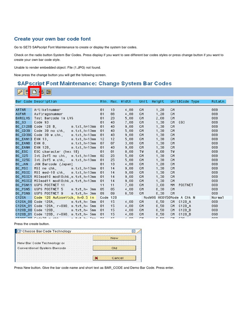 ABAP Barcodes | PDF | Barcode | Parameter (Computer Programming)