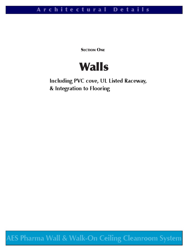 AES Pharma Wall System | PDF | Flooring | Polyvinyl Chloride