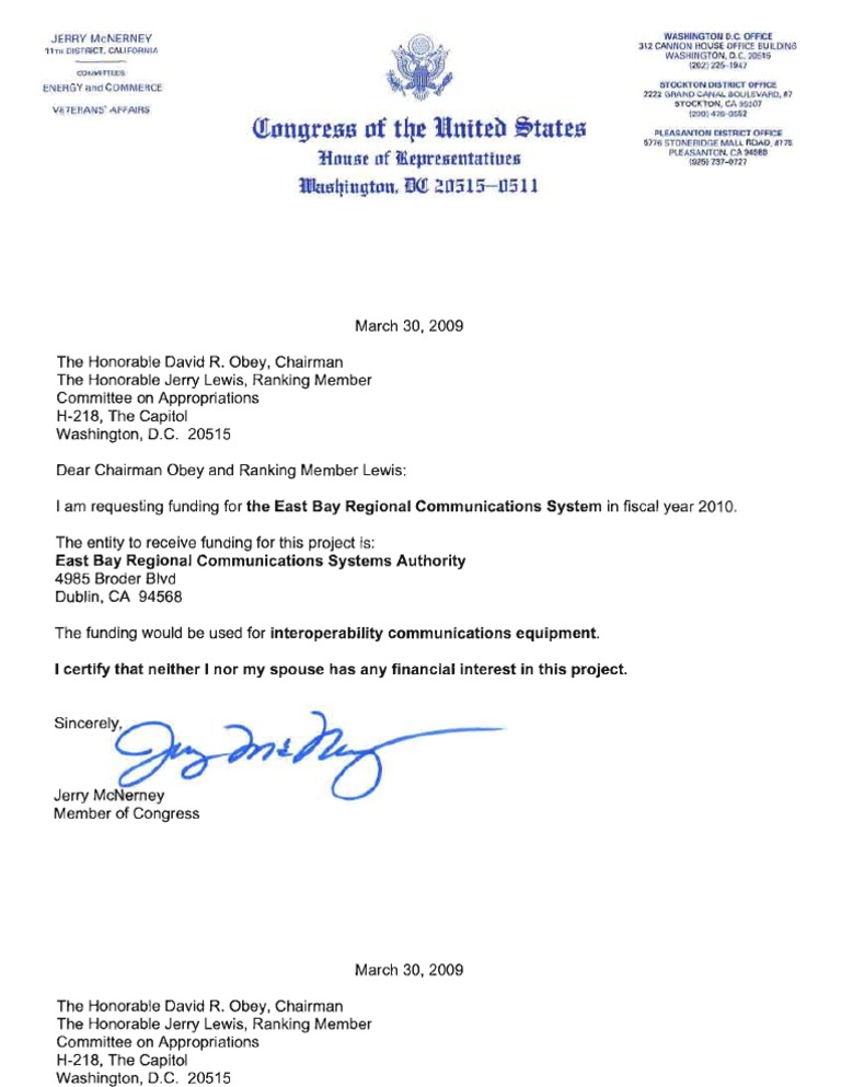 Earmark Request | PDF
