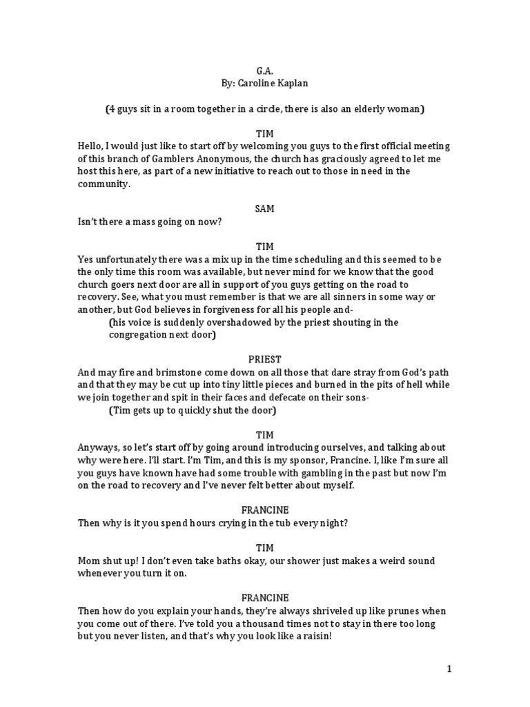 Gamblers Anonymous | PDF | Gaming And Lottery | Casino And Gambling