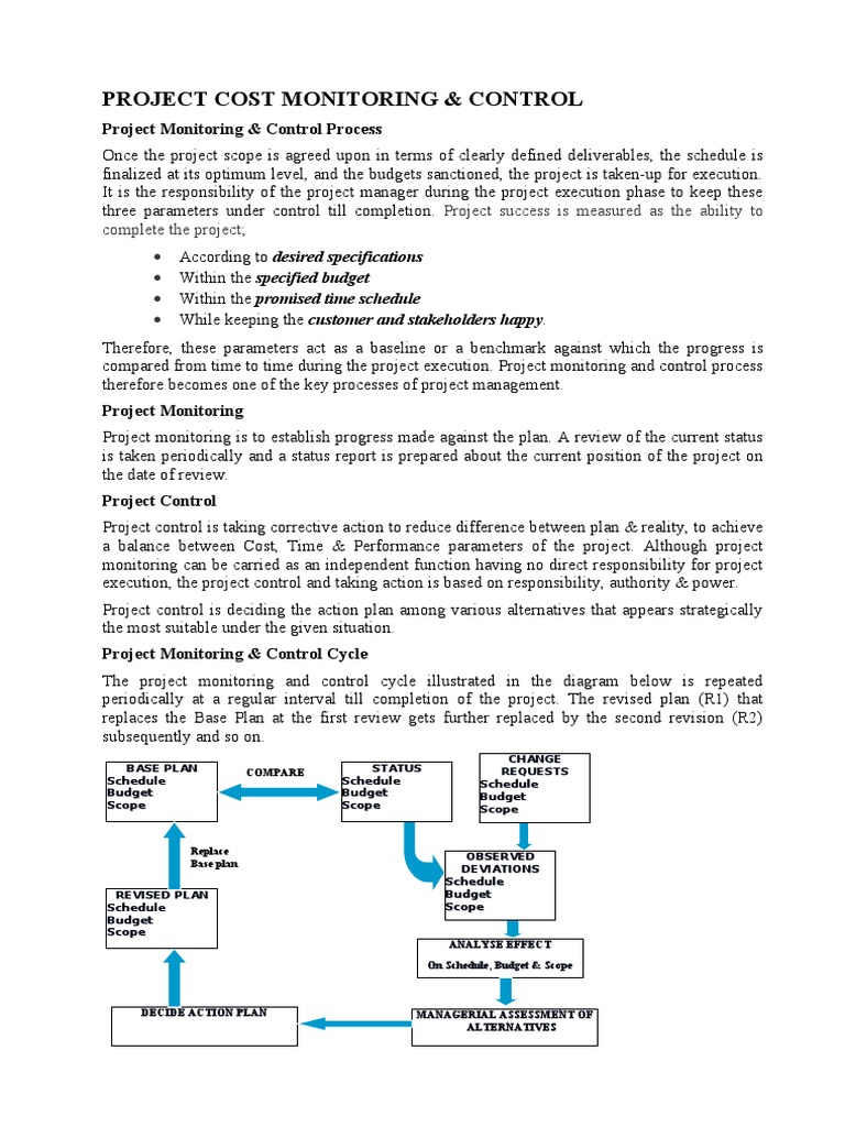 Project Cost Monitoring & Control | PDF | Consumer Price Index ...