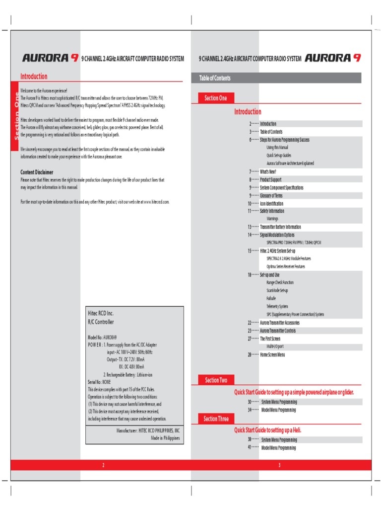 17 Aurora 9 Manual | PDF