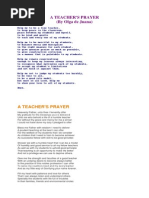 Teacher's Prayer for Guidance | PDF