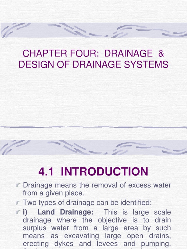 On Drinage System | PDF | Drainage | Ditch
