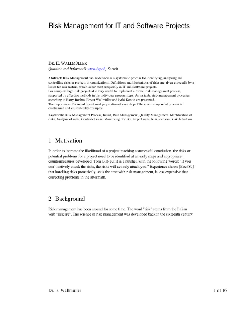 Risk Management PDF | Download Free PDF | Risk | Risk Management