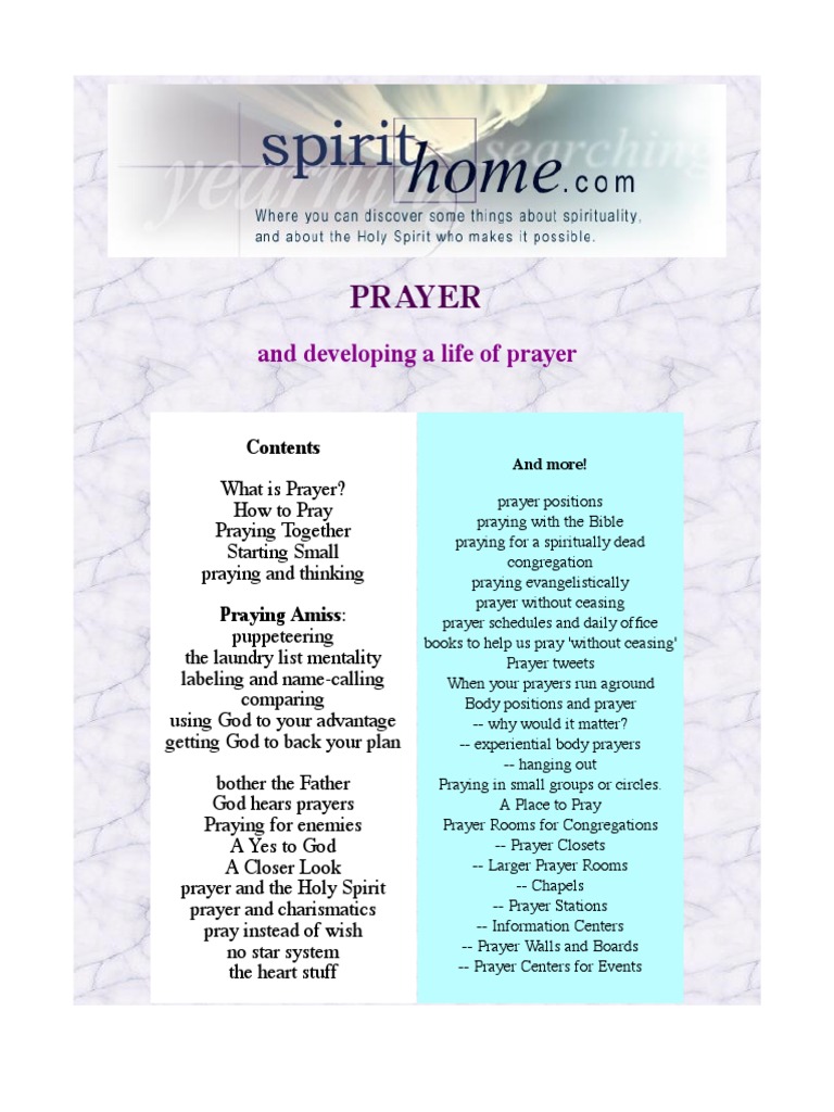 How To Start Praying Prayers | PDF | Forgiveness | Prayer