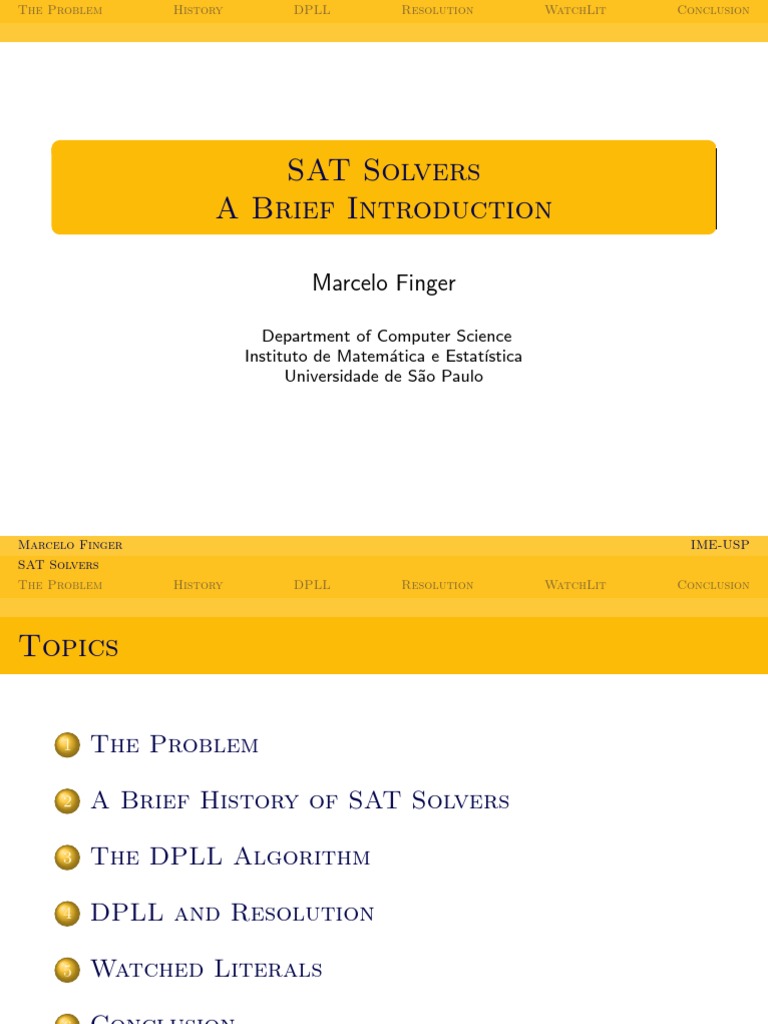 Sat Solver Pdf Computational Science Applied Mathematics 1436