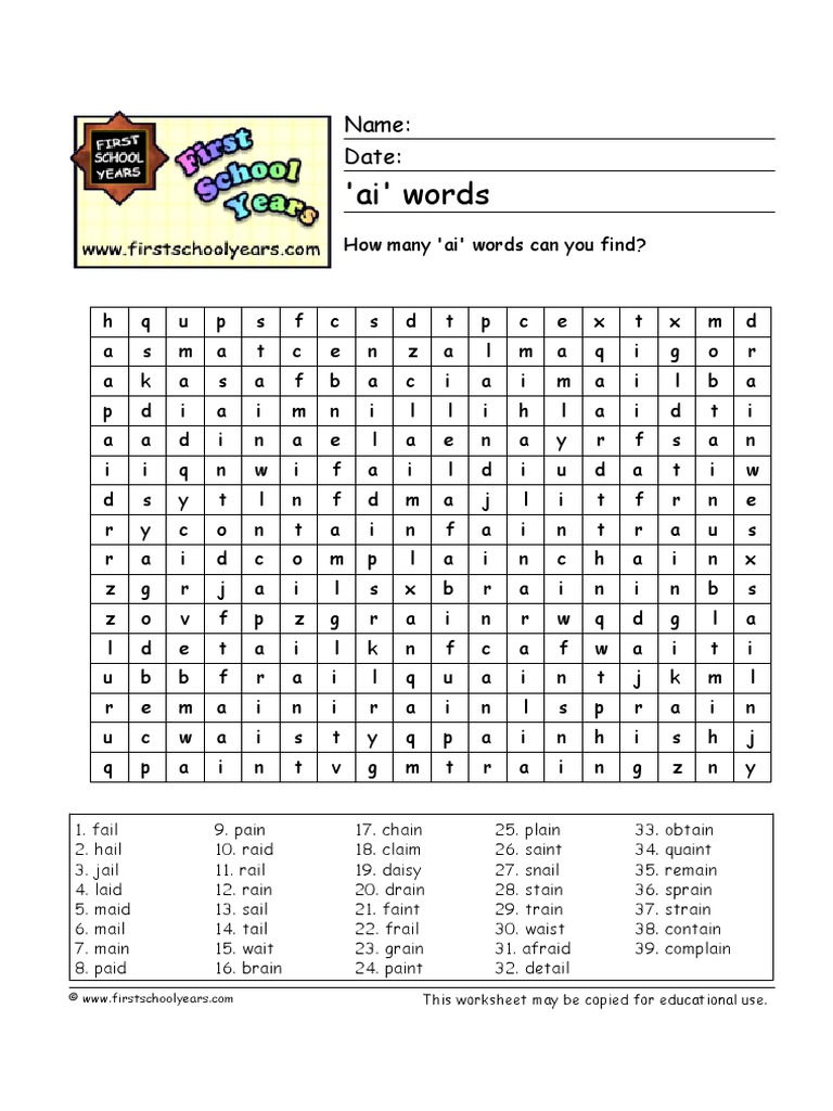 Ai Wordsearch | PDF