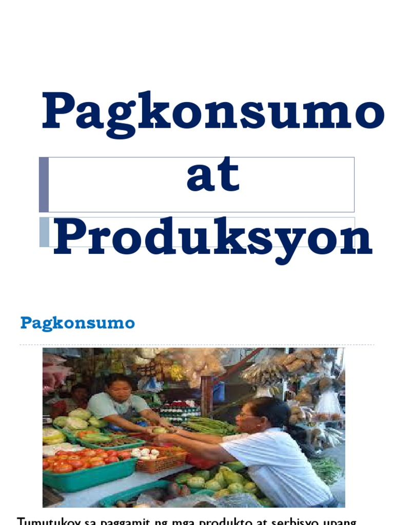 Pagkonsumo | PDF