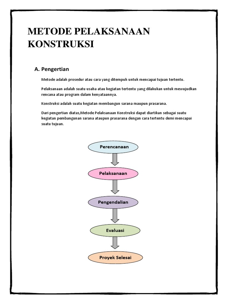 Metode Pelaksanaan Konstruksi | PDF