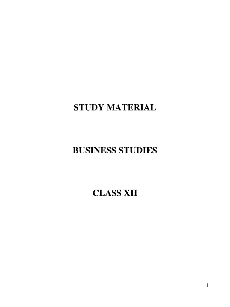 Business Studies Assignment Overview | PDF | Economics | Business